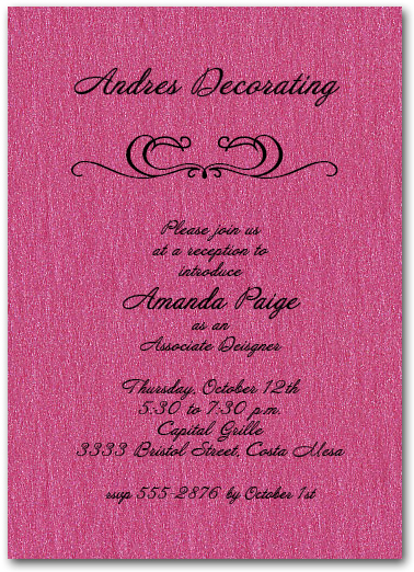 BAN8 Shimmery Hot Pink Business Announcements