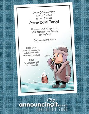 Frozen Referee Super Bowl Party Invitations | AnnouncingIt.com Blog