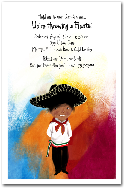Mexican Senor Party Invitation, Cinco de Mayo
