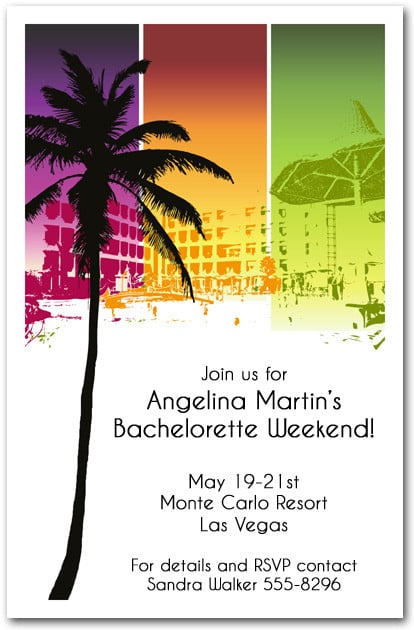 Summer Resort Party Invitations