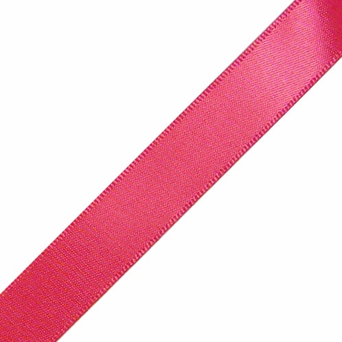 Shocking Pink Satin Ribbon PRE-CUT 5/8" wide x 10" long